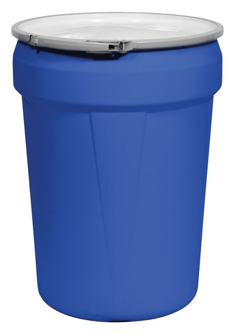 Chemical Barrels 30 Gal Plastic 30 Liter Blue HDPE Chemical Drum At