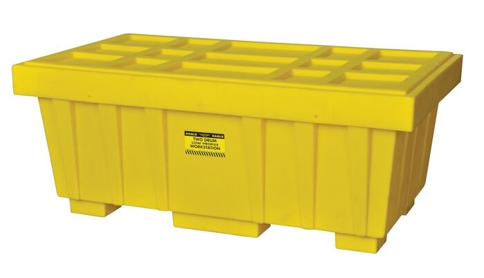 Yellow Spill Kit Box 110 Gal Sump No Drain | 1624K | Eagle