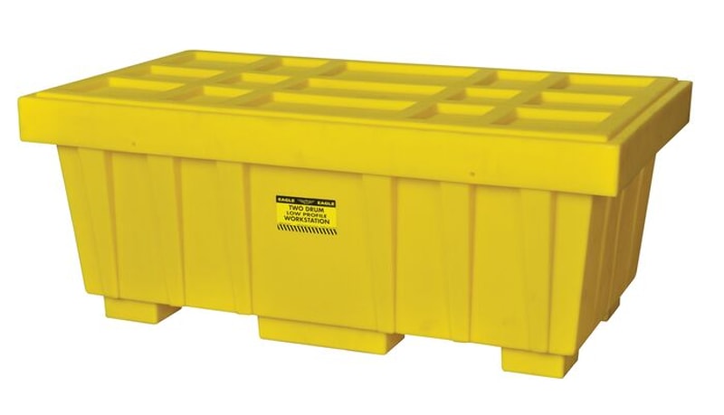 Yellow Spill Kit Box 110 Gal Sump No Drain | 1624K | Eagle