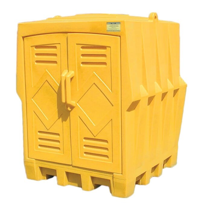 Yellow Poly 4 Drum Outdoor Storage Drum No Drain | 1649 | Eagle