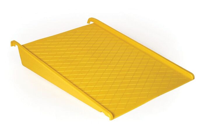 Poly Pallet Ramp | Yellow Plastic, Without Drain | 1689 | Eagle