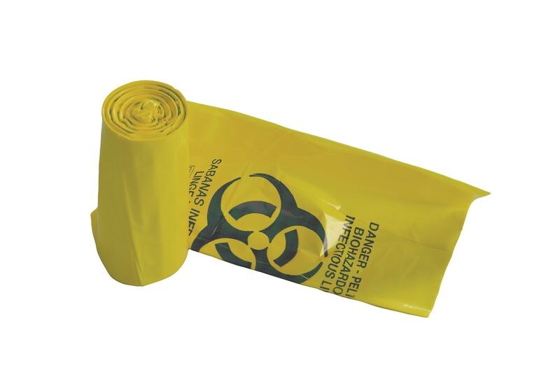 33 Gal Yellow Infectious Linen Bag, Pack of 100 | 1692 | Eagle