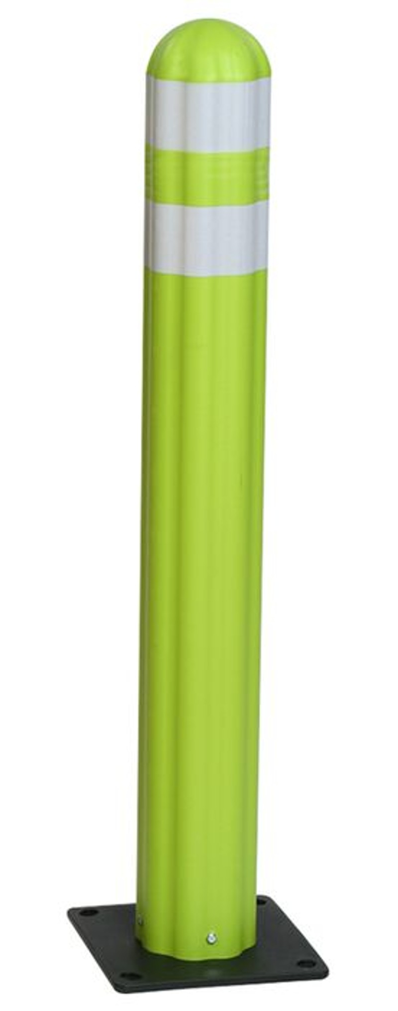 Lime Plastic Guide Post Delineators, 3" Reflective Band | 1734LM | Eagle