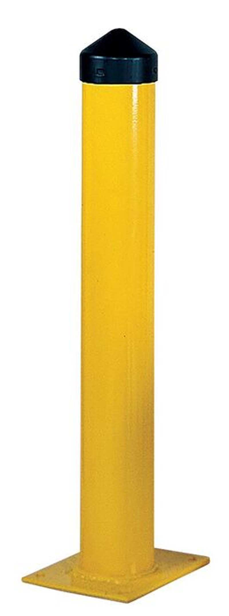 5" x 24" Yellow Bollard Post | Round, 1/4" Steel | 1755 | Eagle