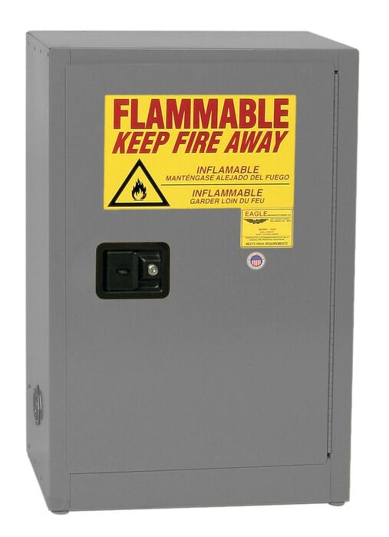 12 Gallon Fire Cabinet, 1 Shelf, 1 Door, Manual Close, Space Saver ...