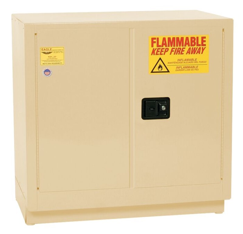 22 Gallon Fire Cabinet, 1 Shelf, 2 Doors, Self Close, Under Counter ...