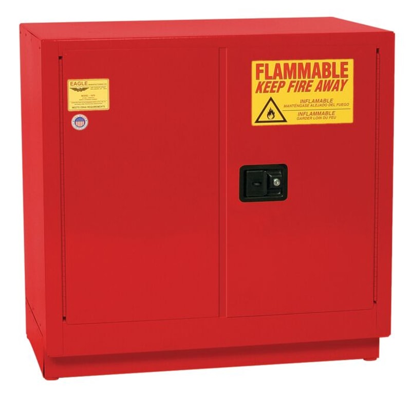 22 Gallon Fire Cabinet, 1 Shelf, 2 Doors, Manual Close, Under Counter ...