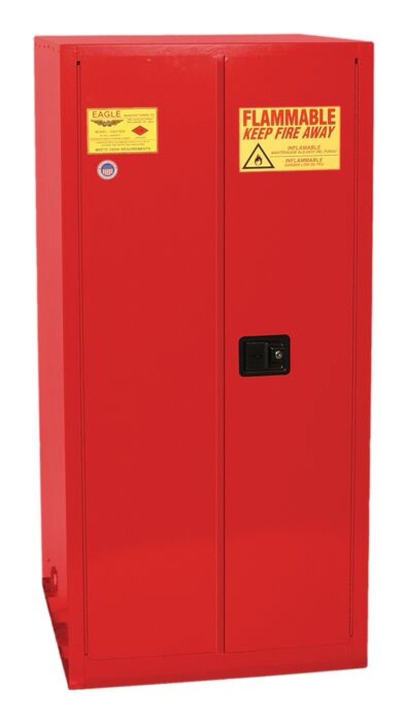 55 Gallon Safety Cabinet, Self Closing, Drum | Eagle 2610XRED | Eagle