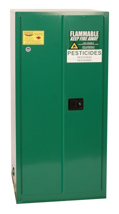 Green 55 Gal Pest One Drum Vertical Safety Cabinet | PEST2610X | Eagle