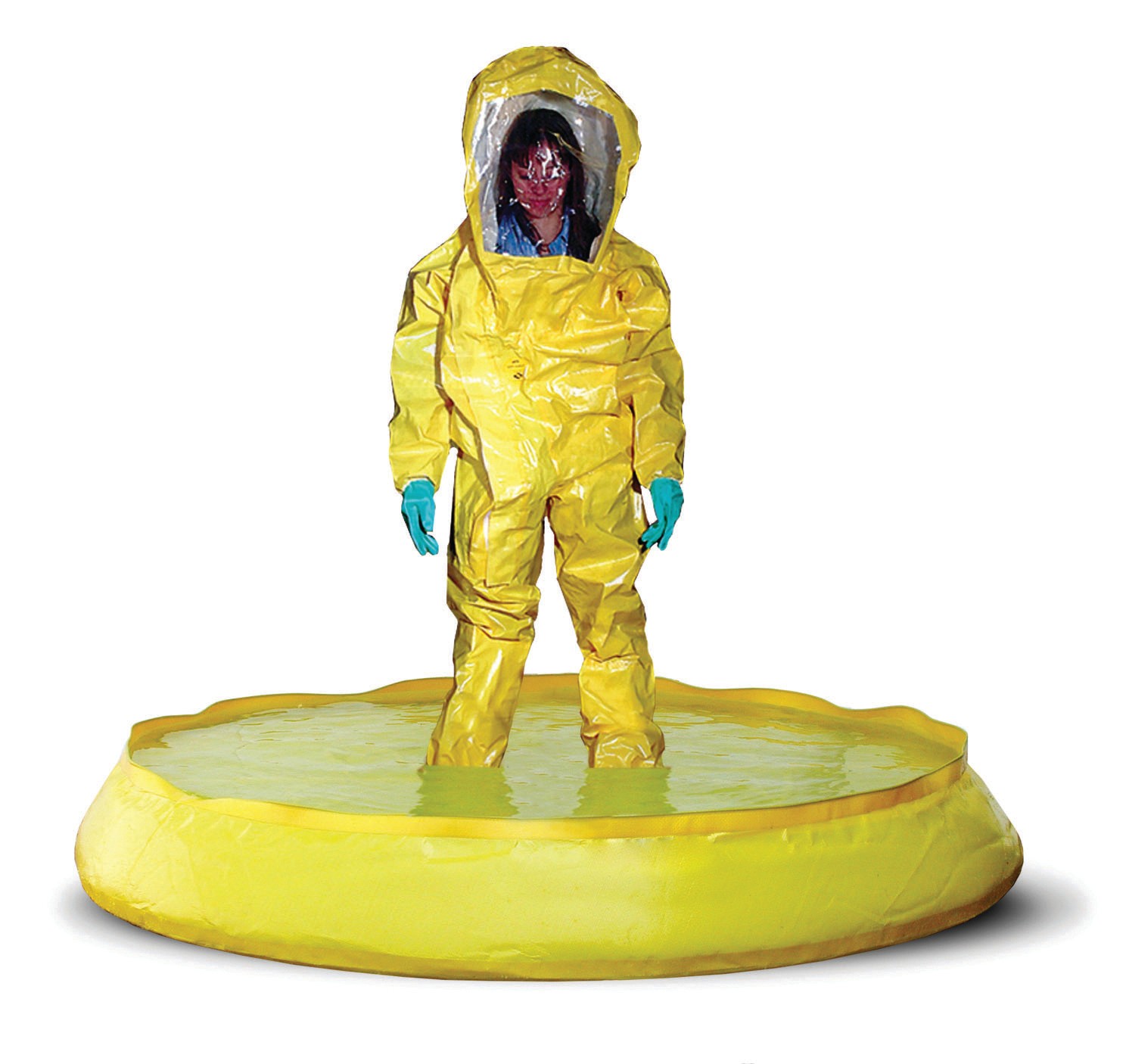 Yellow 100 Gal Decontam Pool Drain | SpillNEST | T8602D | Eagle