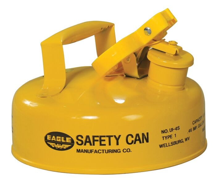 2 Quart Yellow Steel Safety Can for Diesel | Funnel | Type I | UI4SY ...