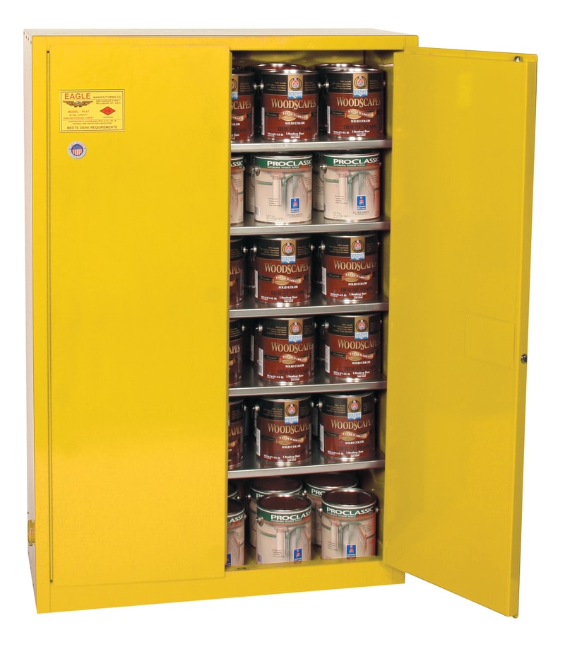 60 Gallon Paint Storage Cabinet, Flammable Liquids | Eagle YPI47X | Eagle