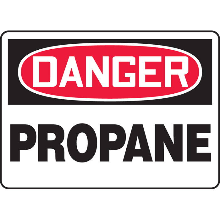 OSHA Danger Safety Sign: Propane - MCHL206VA | Eagle